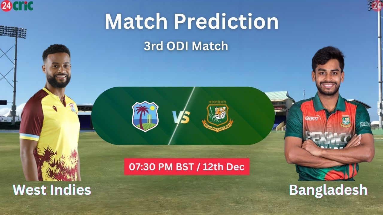 বাংলাদেশ বনাম ওয়েস্ট ইন্ডিজ ম্যাচ প্রেডিকশন BAN vs WI