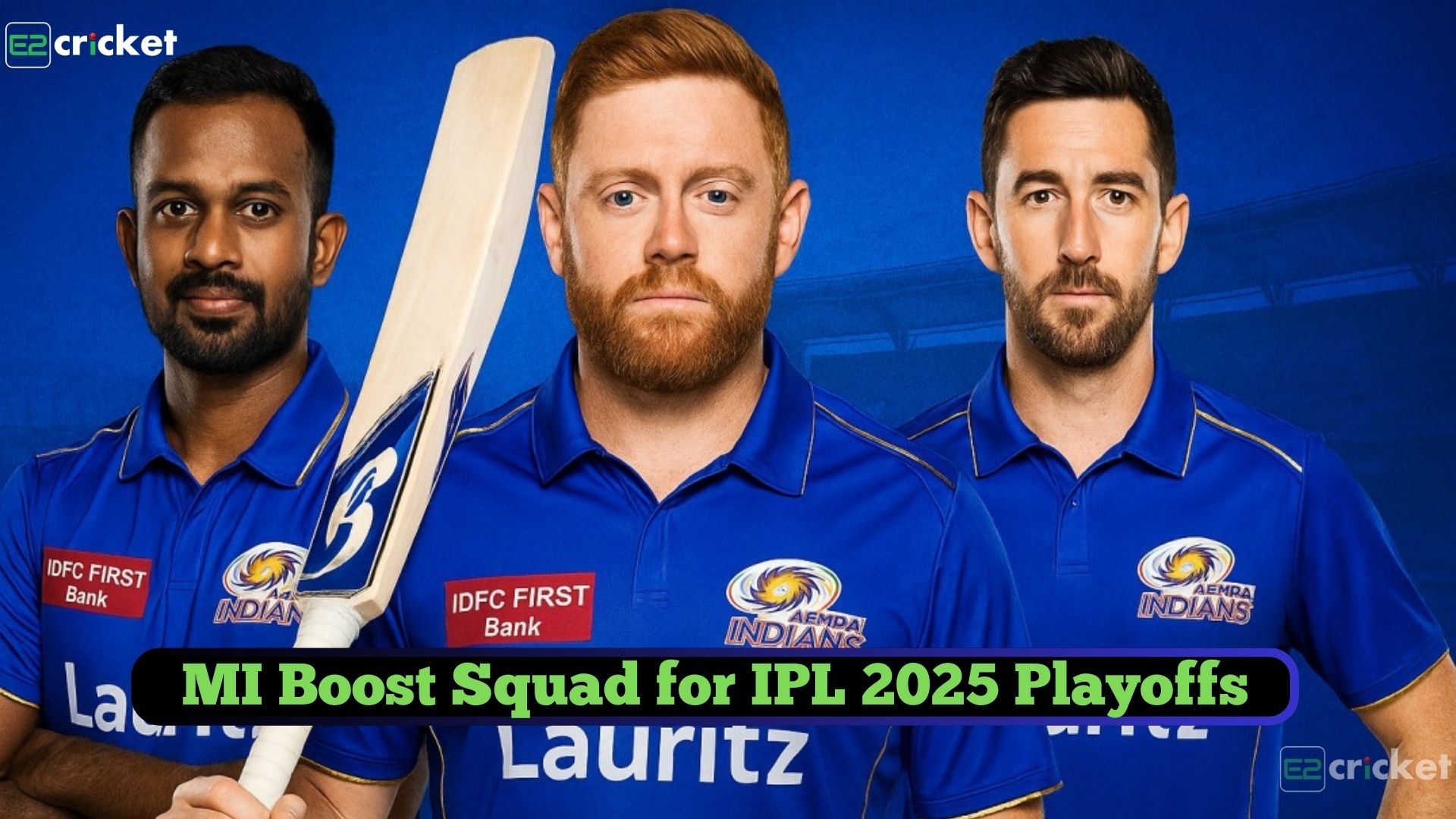 MI Boost Squad for IPL 2025 Playoffs with Bairstow, Gleeson & Asalanka!